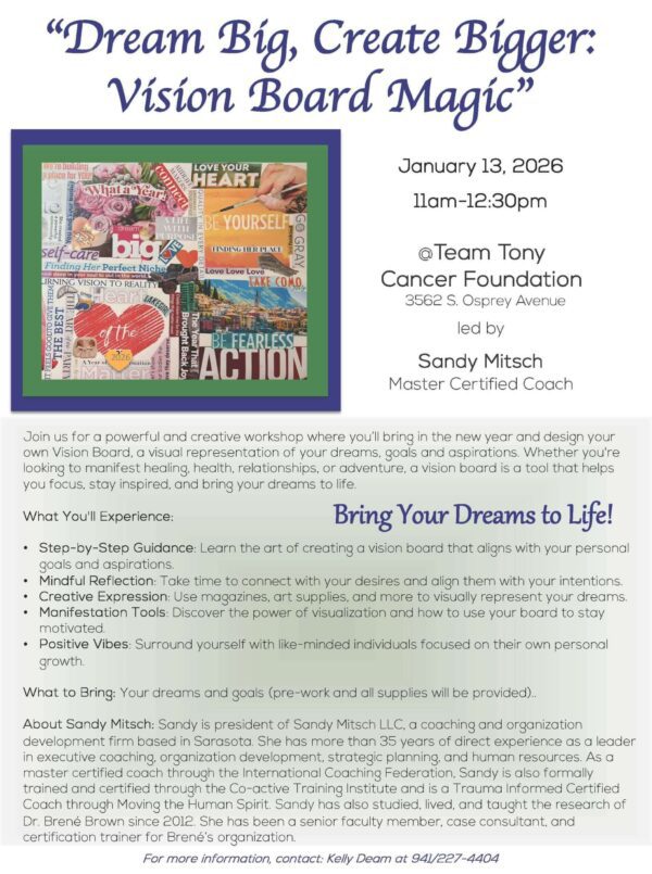 2026 TeamTony Lifestyle Wellness Series: Dream Big, Create Bigger ...